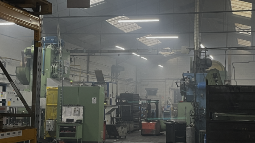 Oil mist treatment in the production of taps and fittings - HFiltration